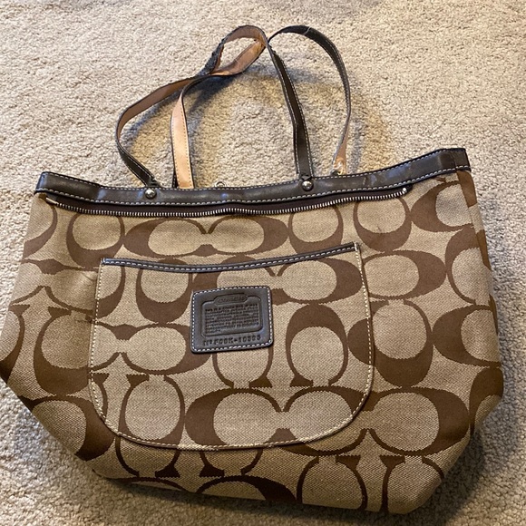 Coach | Bags | Coach Brand Reversible Tote Bag | Poshmark